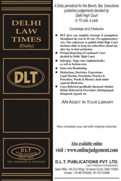 Delhi Law Times (Weekly) | DLT 2026 Annual Subscription | January ...